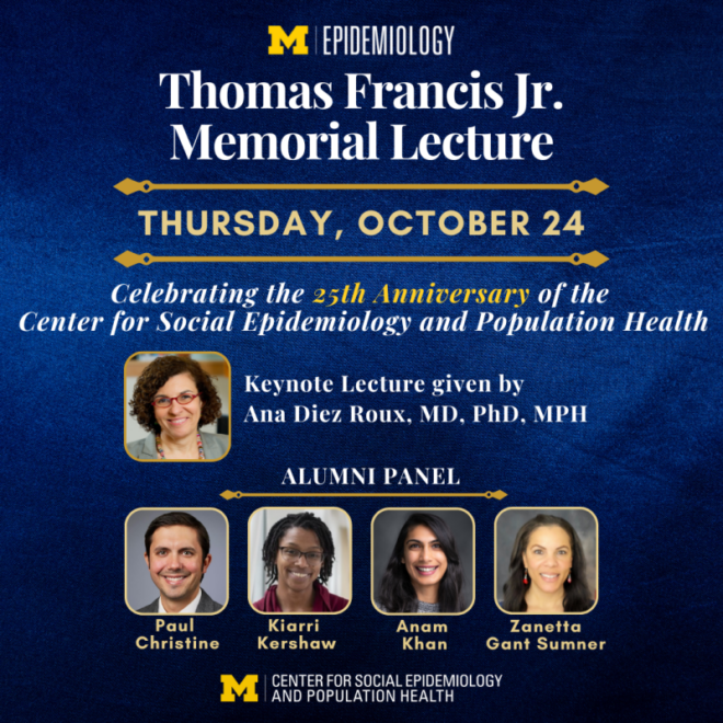 42nd Thomas Francis Jr. Memorial Lecture